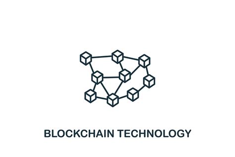 Blockchain Technology Icon Graphic By Aimagenarium · Creative Fabrica