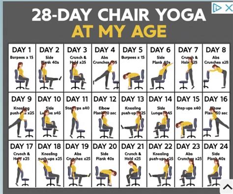Day Chair Yoga For Men Free Chair Yoga Yoga For Seniors Chair