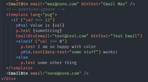 Pug Syntax Highlight · Issue 295 · Sveltejslanguage Tools · Github