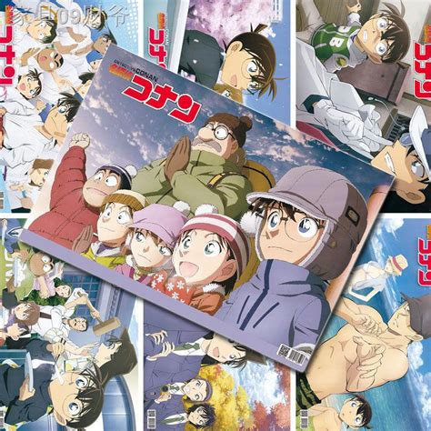 โปสเตอร์โคนันนักสืบโคนัน โปสเตอร์การ์ตูนอนิเมชั่น โปสการ์ด การ์ตูน Hd หอพัก สติ๊กเกอร์ติดผนัง