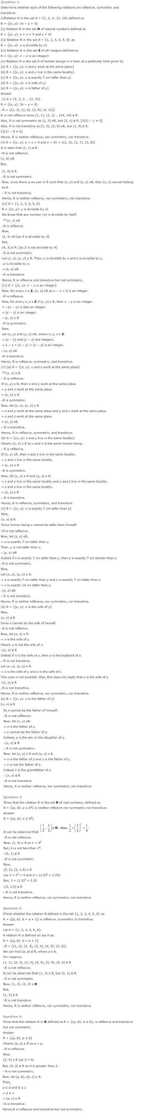 Ch 1 Relations And Functions Ncert Solutions Class 10 Maths Ncert Books Solutions Cbse