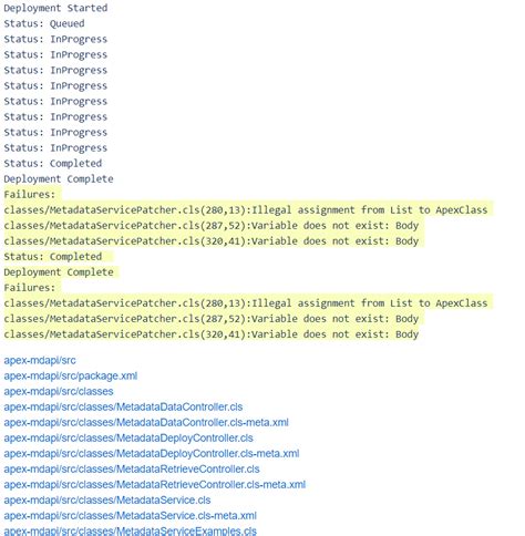 Unable To Deploy Apex Mdapi To Destination Organization Issue 215