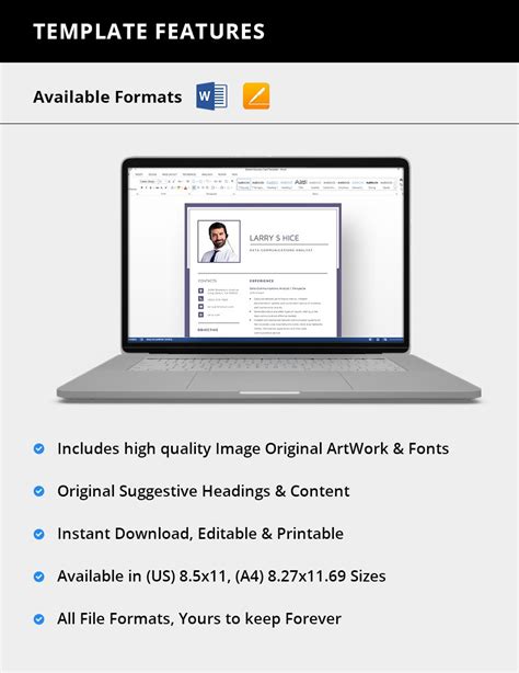 Data Communications Analyst Resume In Pages Word Download
