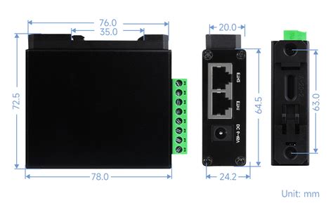 2 Ch Rs485 To Ethernet Serial Server Poe Din Rail Iot Store