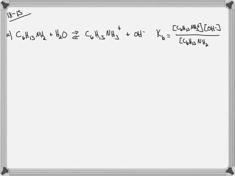 Solved Write Ionization Equations And Base Ionization Constant Expressions For The Following