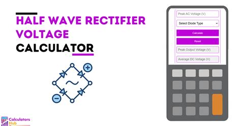 Half Wave Rectifier Voltage Calculator