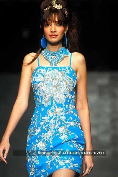 A Model Showcases A Creation By Designer Azeem Khan At A Fashion Show At Grand Hyatt Hotel In