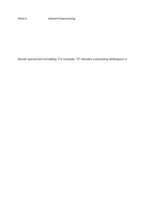 What Is Tokenization In Dataset Preprocessing Pdf