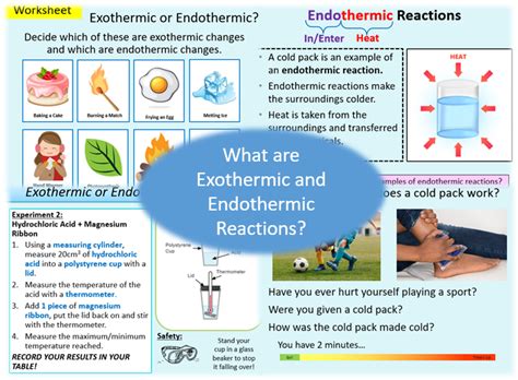 Exothermic And Endothermic Reactions Teaching Resources