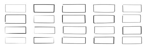 Set Of Hand Drawn Rectangle Text Box And Frames Vector Illustration 26118495 Vector Art At