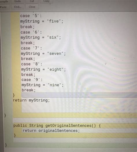 Solved String Problem For Each Numerical Value 0 1 2 9