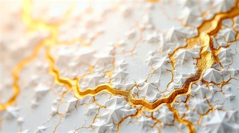 Close Up Of A Textured Surface With Various Small Triangular And