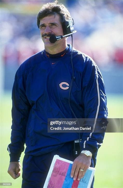 Head Coach Dave Wannstedt Of The Chicago Bears Looks On During A Game
