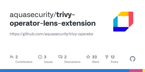 Github Aquasecurity Trivy Operator Lens Extension Aquasecurity Trivy Operator