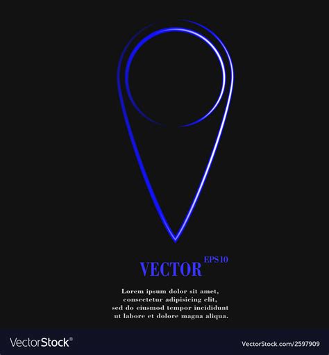 map pointers flat modern web button and space vector image