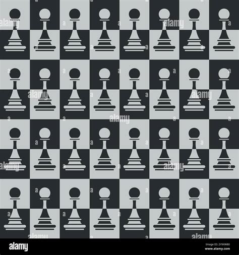 Chess Pattern Seamless Chess Pieces Background Pawn And Rook Chess Pieces Background Symbol