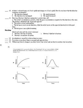 Newton S Laws Of Motion Quiz By Wynn Clarke TPT