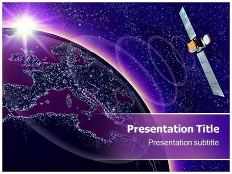 Satellite Communication Ppt Template Free Download Templates Printable