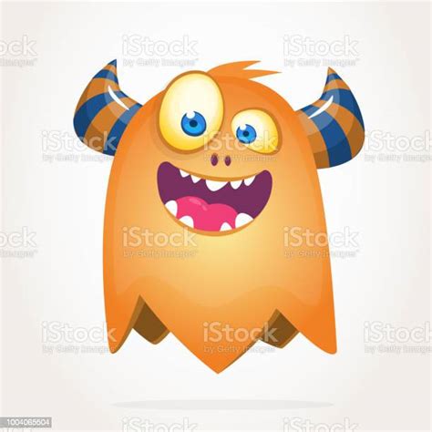 큰 눈으로 멋진 만화 괴물입니다 할로윈 벡터 일러스트 클립 아트 T 셔츠에 대한 스톡 벡터 아트 및 기타 이미지 T 셔츠 공포 무서움 공휴일 Istock