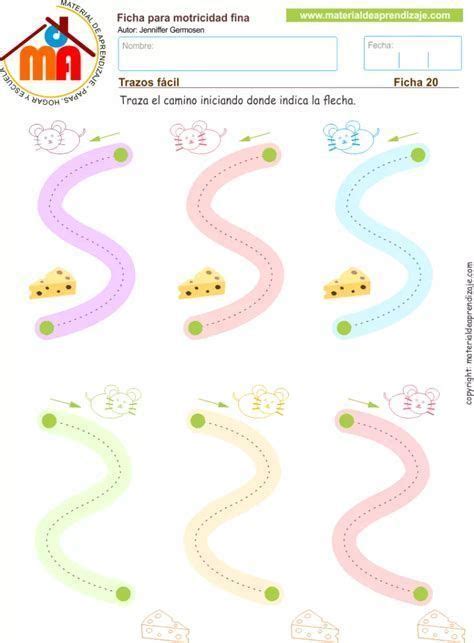 Caligrafía De Los Trazos Para Desarrollar La Motora Fina Preschool Writing Tracing Worksheets