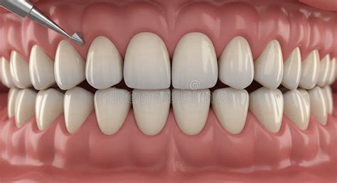 Dental Procedure 3d Model Shows Tooth Shaping With Precision