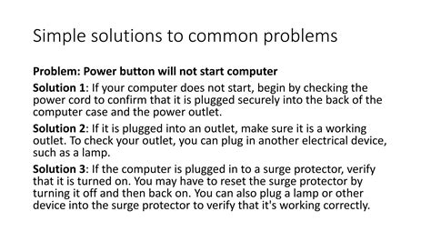 Computer Basics Basic Troubleshooting Techniquespptx Operating