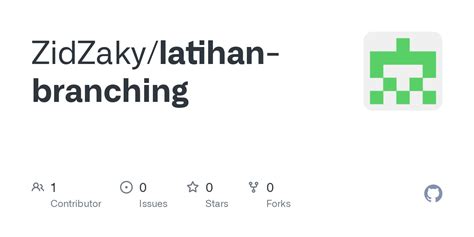 GitHub ZidZaky Latihan Branching
