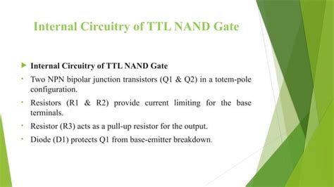 Transistor Transistor Logic Device Of Nand Gate Pptx