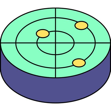 Radar Generic Thin Outline Color Icon