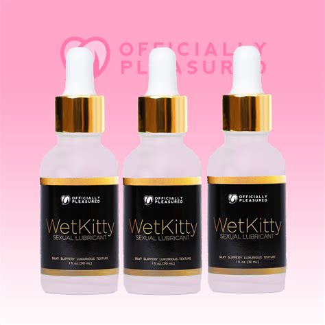 Wet Kitty Pleasure Lube 3 Pack Bundle Deal Officially Pleasured