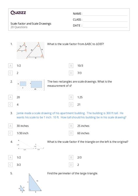 50 Scale And Conversions Worksheets For 7th Grade On Quizizz Free And Printable