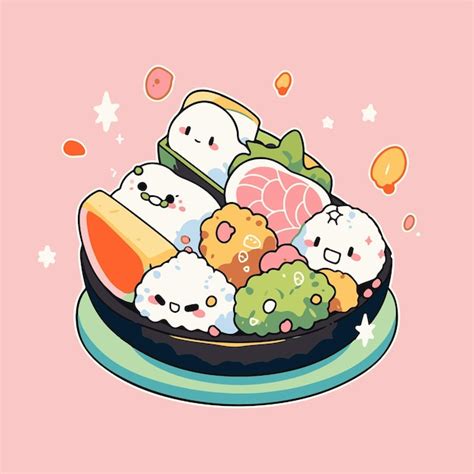 Cute Sushi With Faces