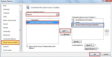 How To Change The Email Display Name Formats Of All Your Contacts In Batches With Outlook VBA