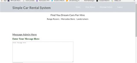 Simple Car Rental System In Php With Source Code Source Code And Projects