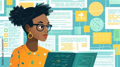 Qualitative Data Analysis A Researcher Examining Qualitative Data Through Thematic Analysis