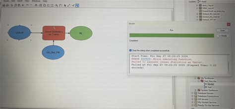 arcmap zonal statistics as table not working in modelbuilder geographic information systems