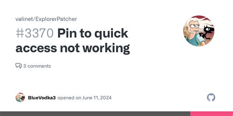 Pin To Quick Access Not Working · Issue 3370 · Valinetexplorerpatcher