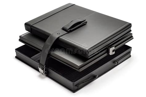 Business Document Case With Different Types Of Documents And Files