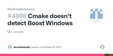 Cmake Doesn T Detect Boost Windows Issue 4988 PointCloudLibrary