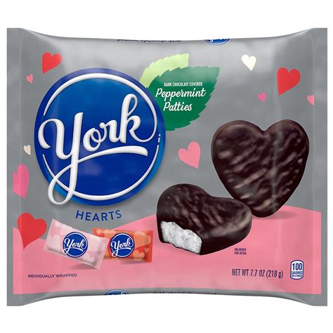 York Peppermint Patties Heats Candy Valentines Day Bag Dark Chocolate Walgreens