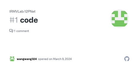 Code · Issue 1 · Irmvlabi2pnet · Github