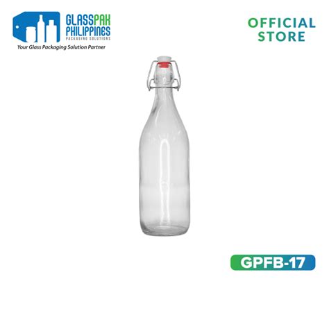 Glasspak 1000ml Wine Swing Cap Bottle Clear Glass Sauce Bottle With Sealed Cap Condiments Glasspak 1000ml Wine Swing Cap Bottle Clear Glass Sauce Bottle With Sealed Cap Condiments