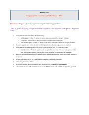 Genetics And Inheritance Assignment Biology Course Hero