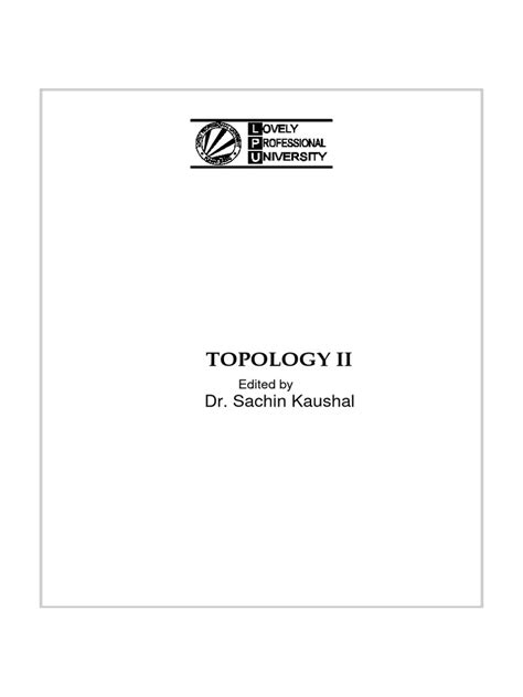 7490 Dmth516 Topology Ii Pdf Compact Space Continuous Function