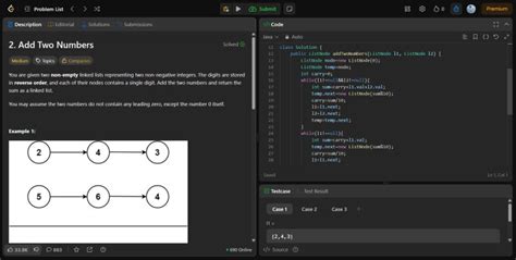 Problem Solved Leetcode 2 Add Two Numbers Balamurugan R