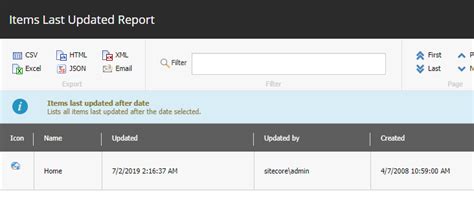 Content Editor Get List Of Sitecore Items Updated By Specific User