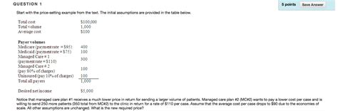 Solved Question 1 5 Points Save Answer Start With The