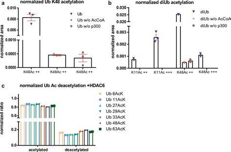 Acetylation And Deacetylation Of Ub Ub AcK Variants By P And Download Scientific Diagram