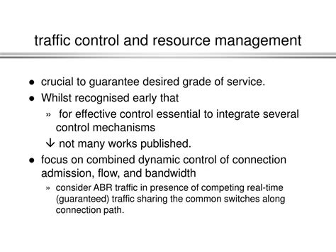 Ppt An Integrated Switching Strategy For Abr Traffic Control In Atm Networks Powerpoint