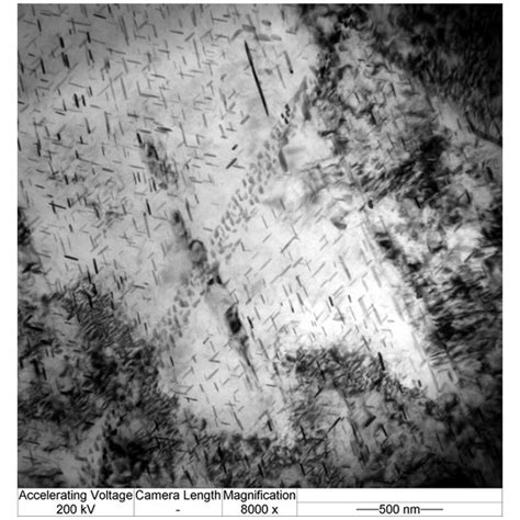 Tem Image And Electron Diffraction Pattern Aged At 200°c For 8 H Along